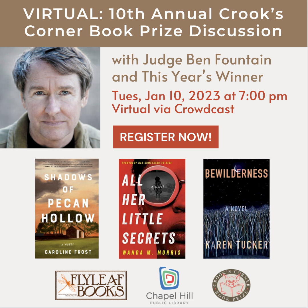 Crooks Corner Book Prize – Annual award for the best debut novel set in ...